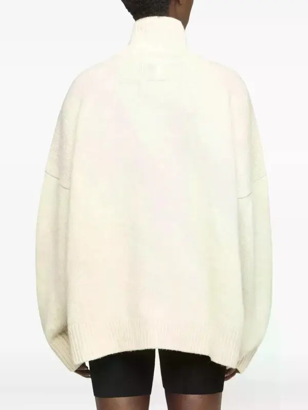 JW Anderson Paneled High-neck Sweater - Grey
