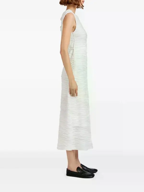 Proenza Schouler White Label Laura Textured Sleeveless Midi Dress - White