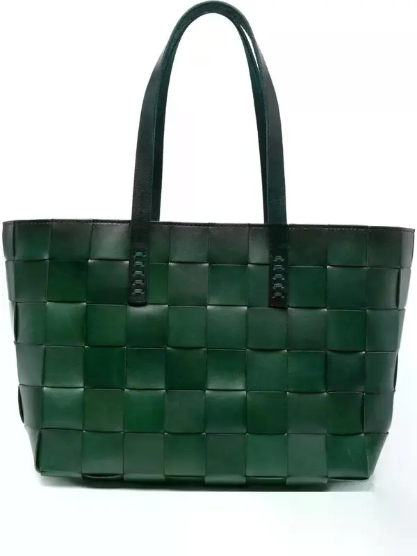 Dragon Diffusion Woven Leather Tote Bag