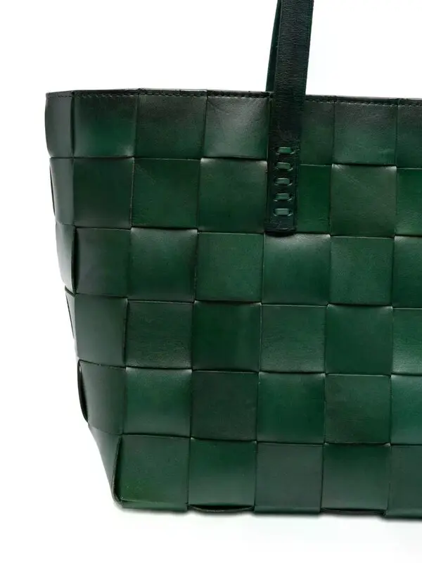 Dragon Diffusion Woven Leather Tote Bag