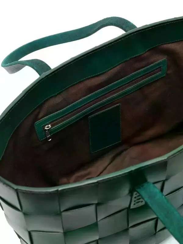 Dragon Diffusion Woven Leather Tote Bag