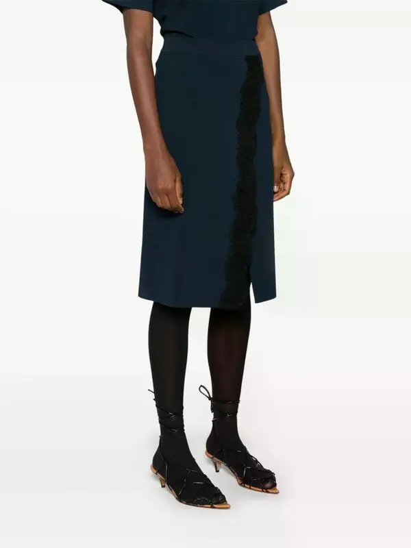 Stella McCartney Lace-insert Midi Skirt