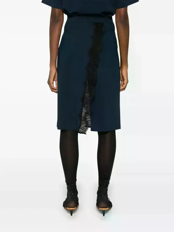 Stella McCartney Lace-insert Midi Skirt