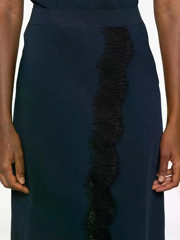 Stella McCartney Lace-insert Midi Skirt