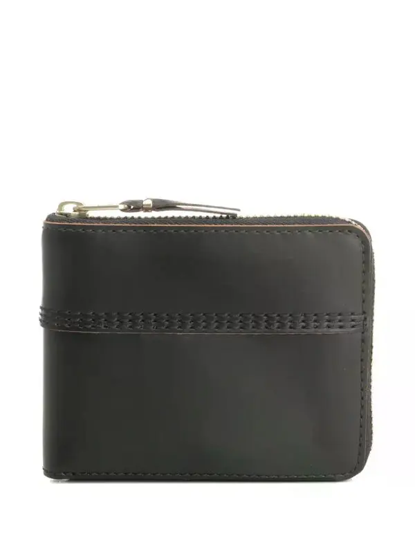 Comme Des Garçons Zip-around Leather Wallet - Black