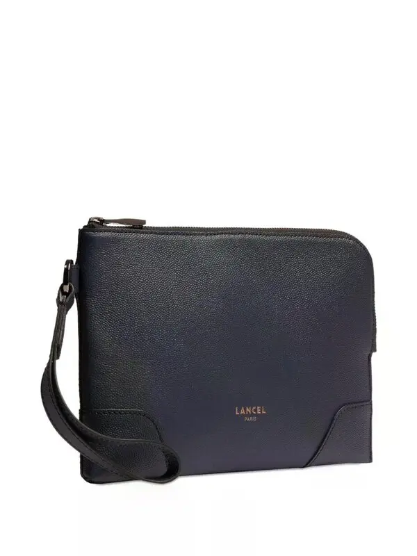 LANCEL Leather Zip-fastening Clutch - Blue