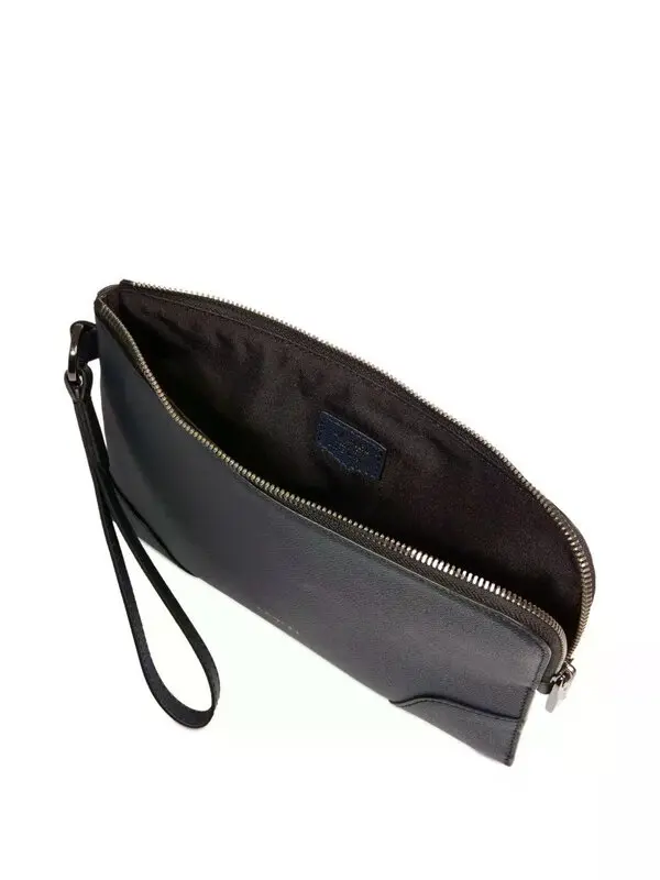 LANCEL Leather Zip-fastening Clutch - Blue