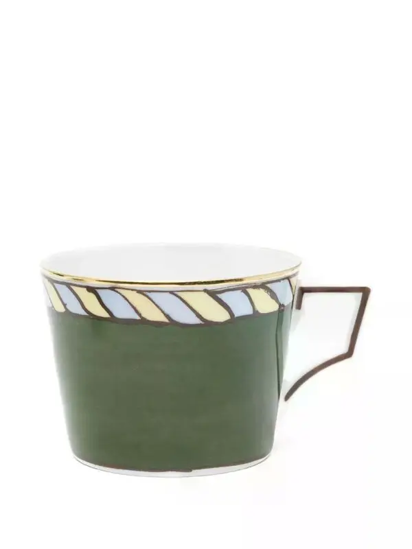 GINORI 1735 Stripe-pattern Coffee Set
