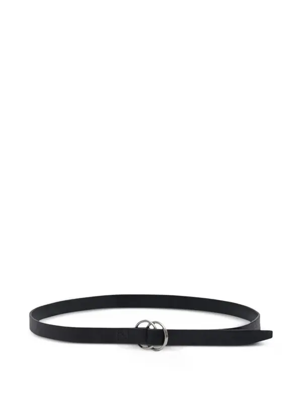 NONNATIVE Double-ring Leather Belt - Black