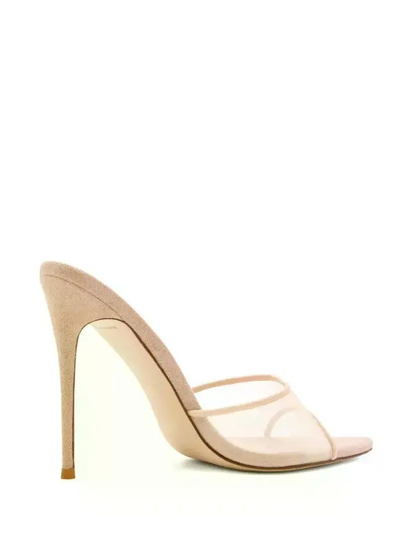 Femme La 120mm Gianni Mesh-panel Pointed-toe Sandals
