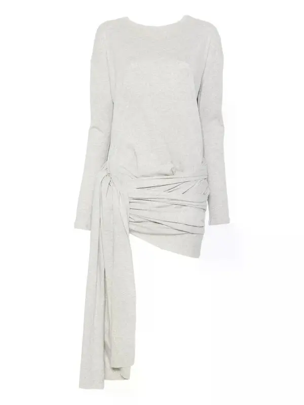 Gimaguas Ashley Tie-Front Mini Dress - Grey | Editorialist