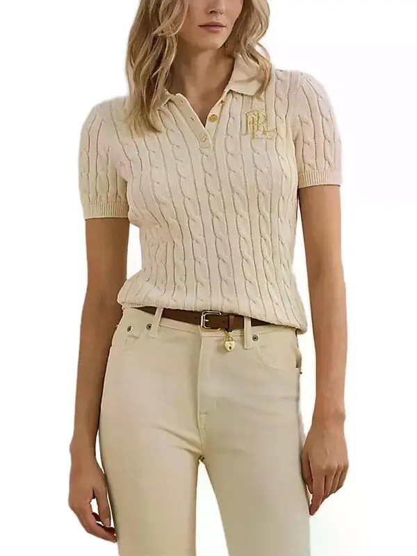 Ralph Lauren Cable-knit Polo Top