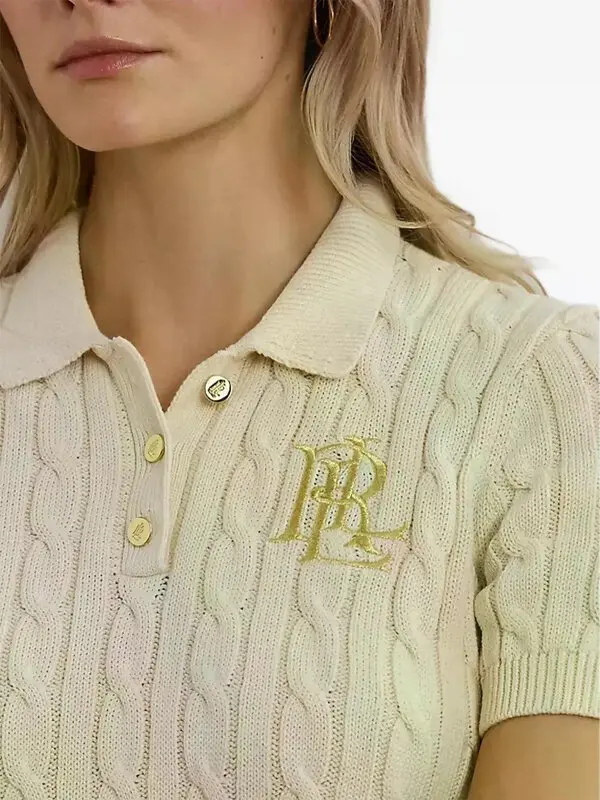 Ralph Lauren Cable-knit Polo Top