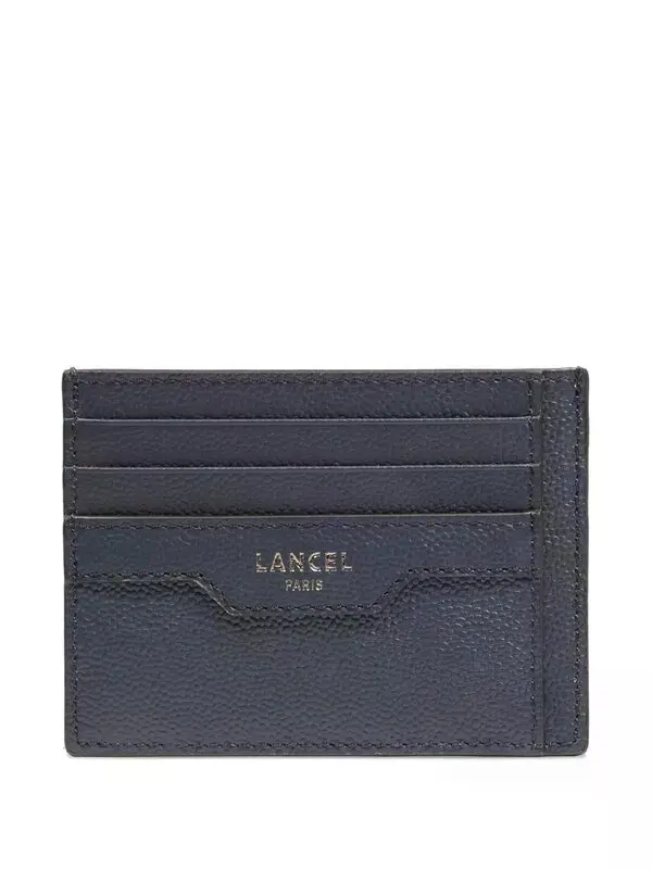 LANCEL Leather Card Holder - Blue