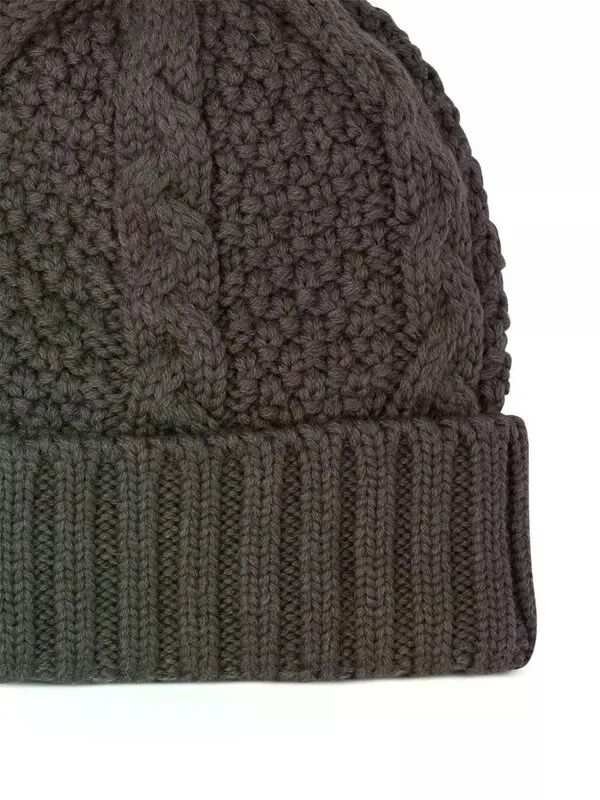 RAKKI Cable-knit Beanie - Grey
