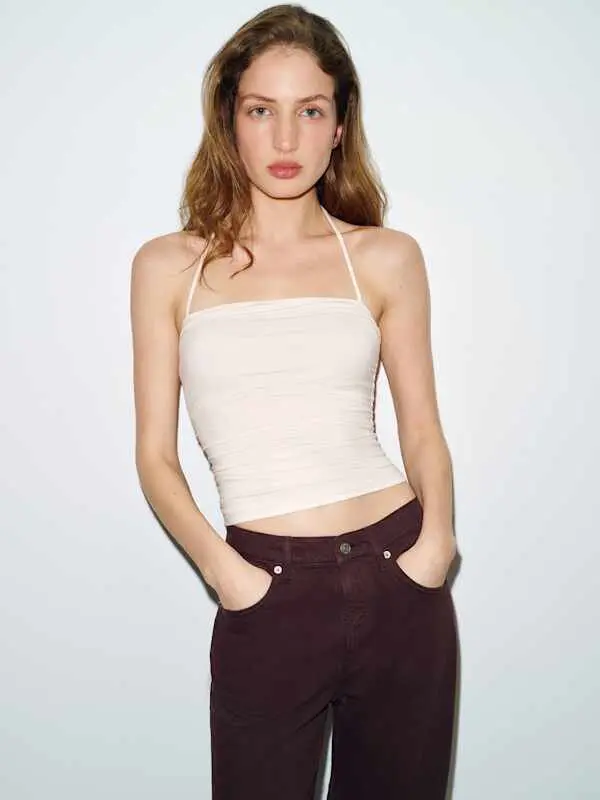 REFORMATION Joni Knit Top - Ivory