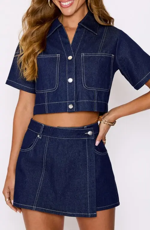 VICI Rowan Denim Crop Top