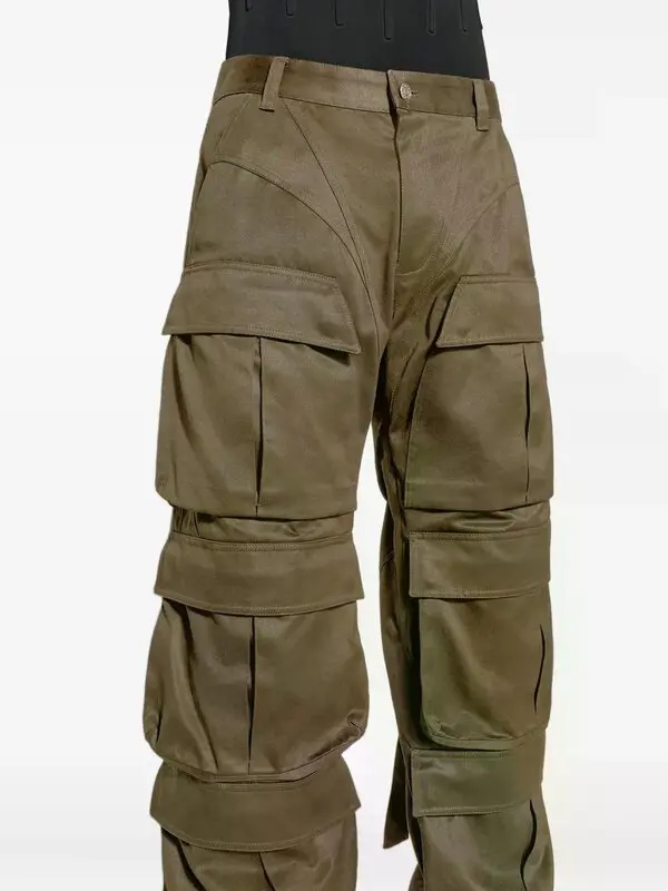 MUGLER Layered Pockets Trousers