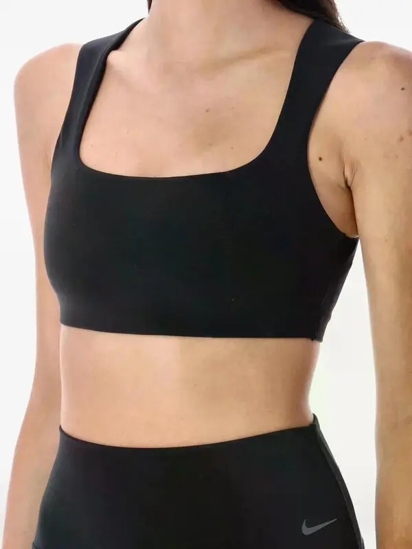 Nike Zenvy Square-neckline Sports Bra - Black