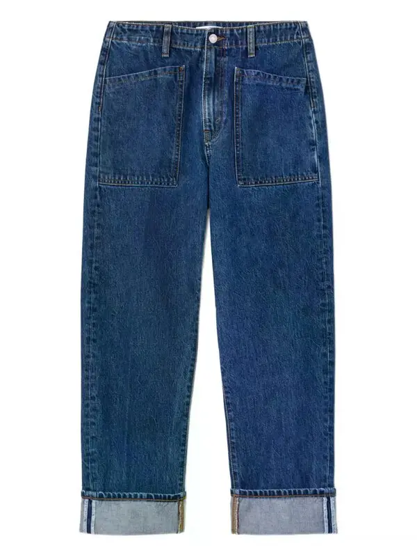 RE/DONE Bender Double-pocket Cuffed Jeans - Blue
