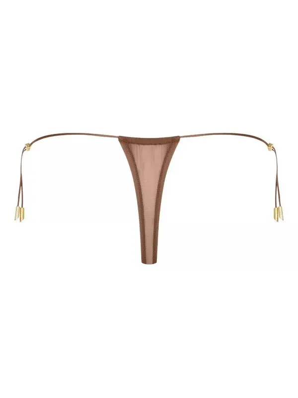 MAISON CLOSE Beaded Detail Thong