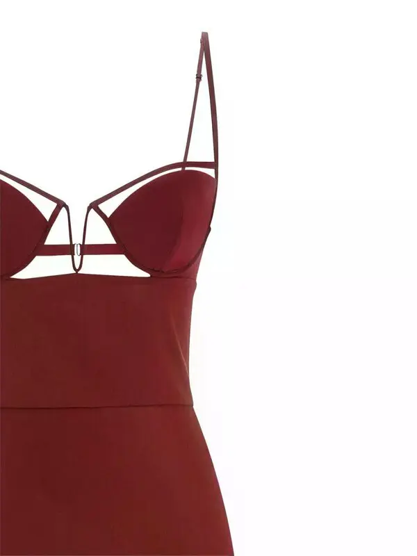 NENSI DOJAKA V-wire Maxi Dress