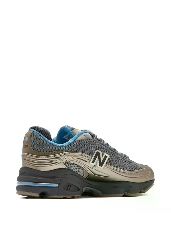 NEW BALANCE 1000 Metallic-mesh Sneakers - Blue