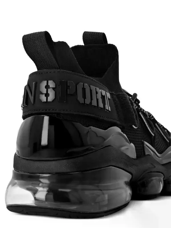 PLEIN SPORT Logo-embellished Sneakers - Black