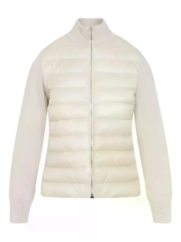 Moncler Quilted Knit-panel Jacket