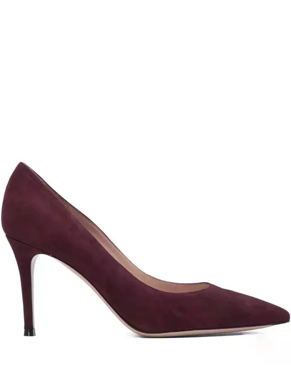 GIANVITO ROSSI Pointed-toe Stiletto Pumps - Red