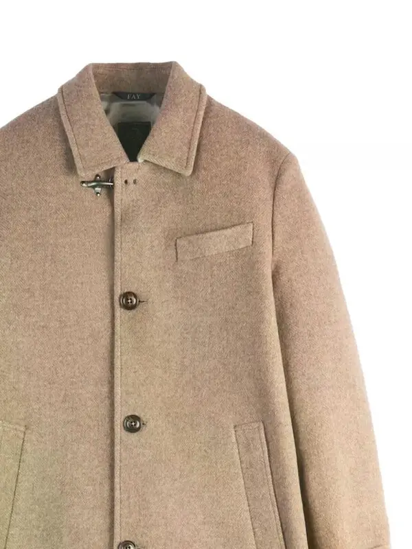 FAY Buttoned Coat With Toggle Fastening