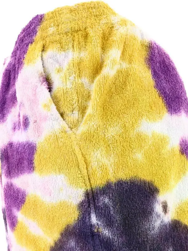 SOUTH2 WEST8 Tie-dye Elasticated-waistband Shorts - Yellow