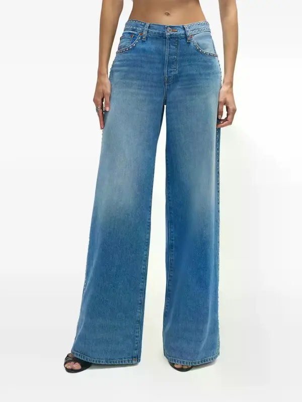 RE/DONE Minerva Stud-embellished Jeans