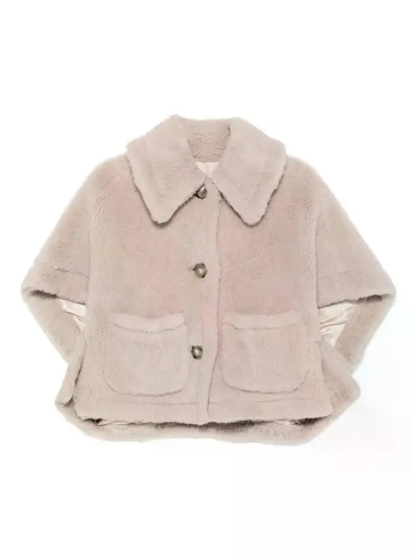 Max Mara Teddy Button-up Cape