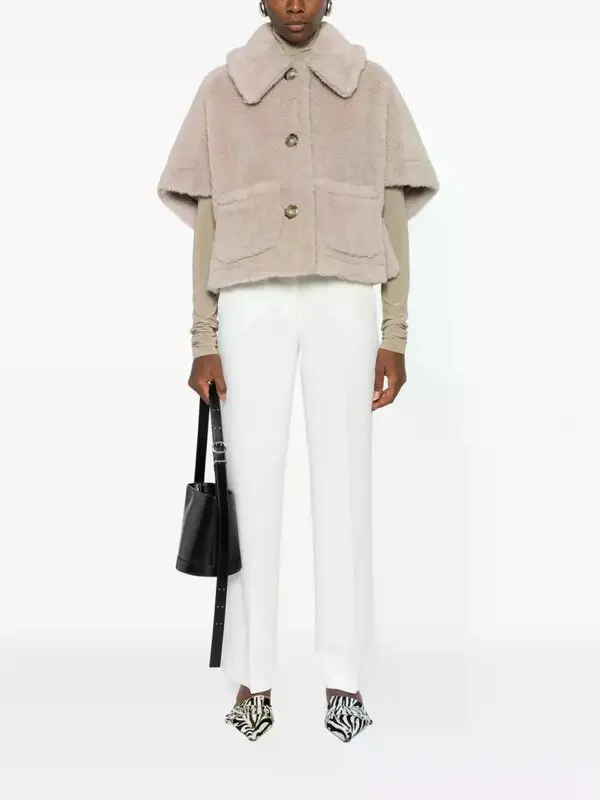 Max Mara Teddy Button-up Cape