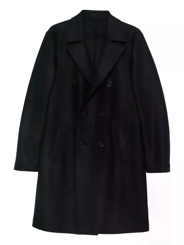 Harris Wharf London Double-breasted Wool Coat - Blue