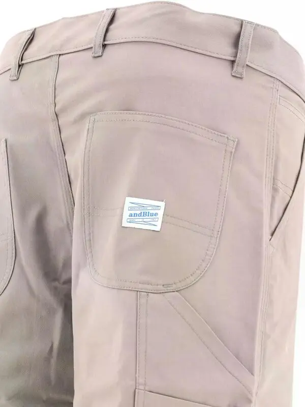 ANDBLUE Cotton-blend Trousers - Neutrals