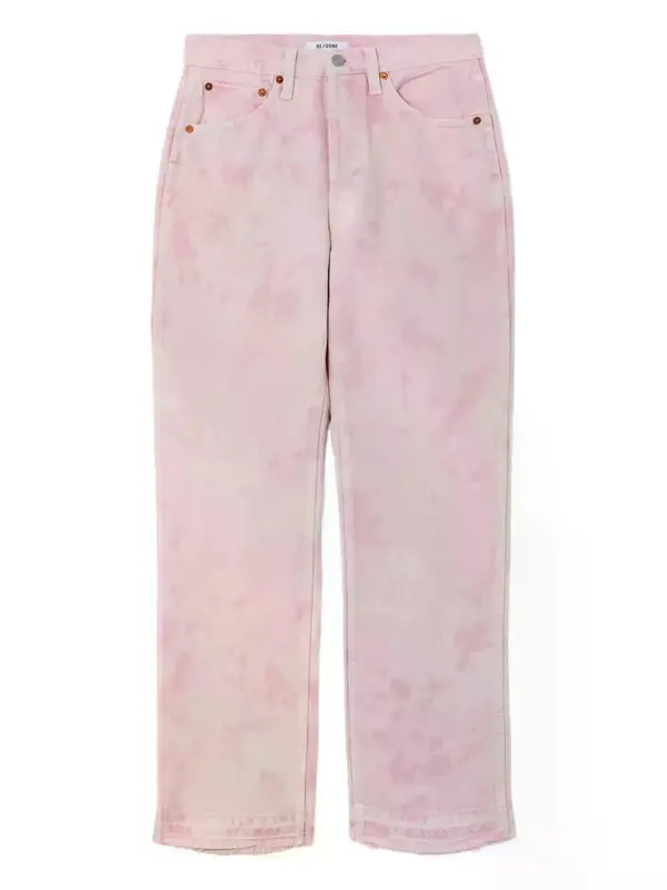 RE/DONE 90s High-rise Tie-dye Jeans