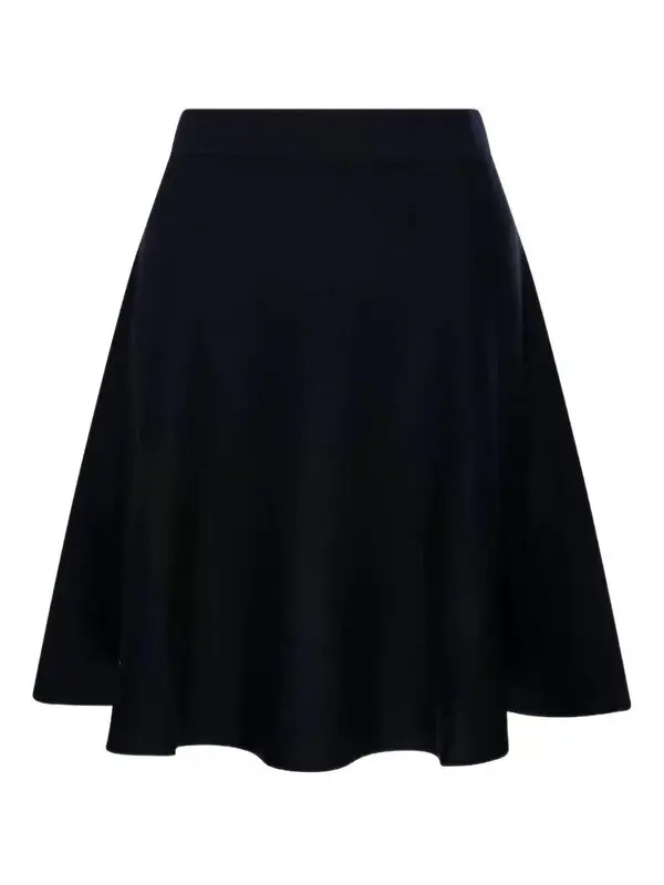 Max Mara Flared A-line Skirt - Blue