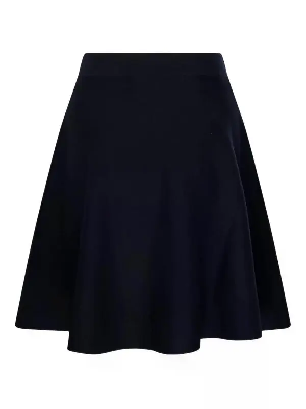 Max Mara Flared A-line Skirt - Blue