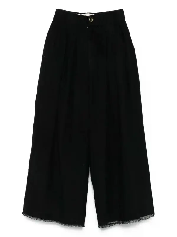 UMA WANG Pleated Wide Leg Trousers
