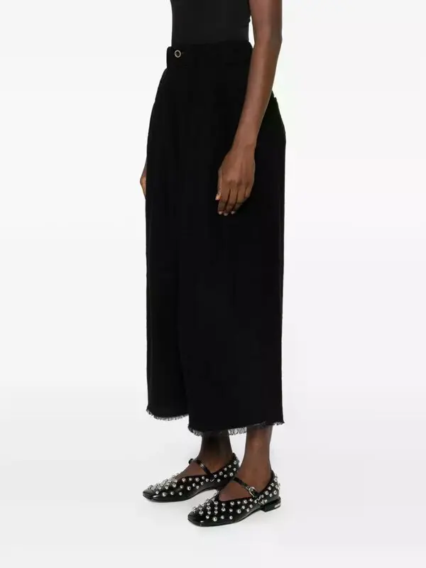 UMA WANG Pleated Wide Leg Trousers