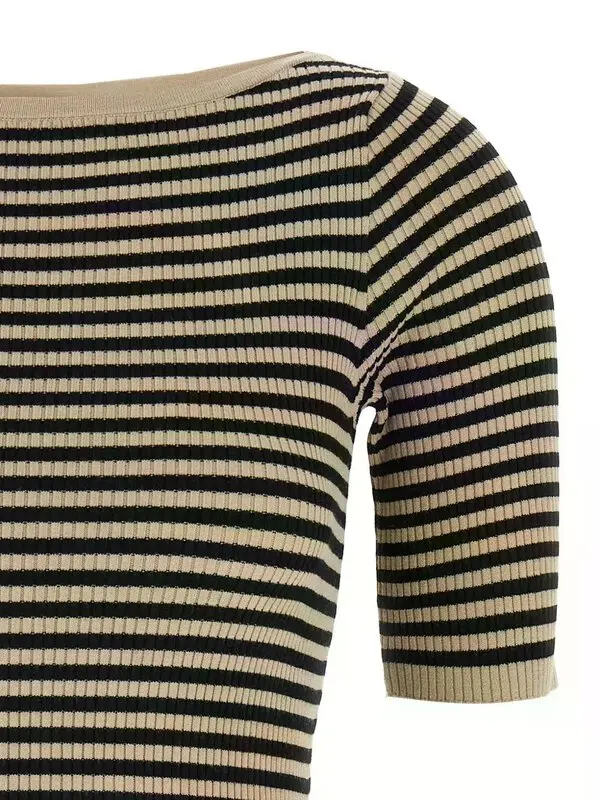Max Mara Striped Ribbed T-shirt