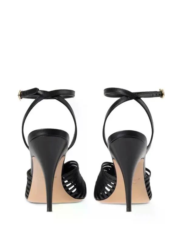 FERRAGAMO 95mm Gancini Stiletto-heel Sandals - Black