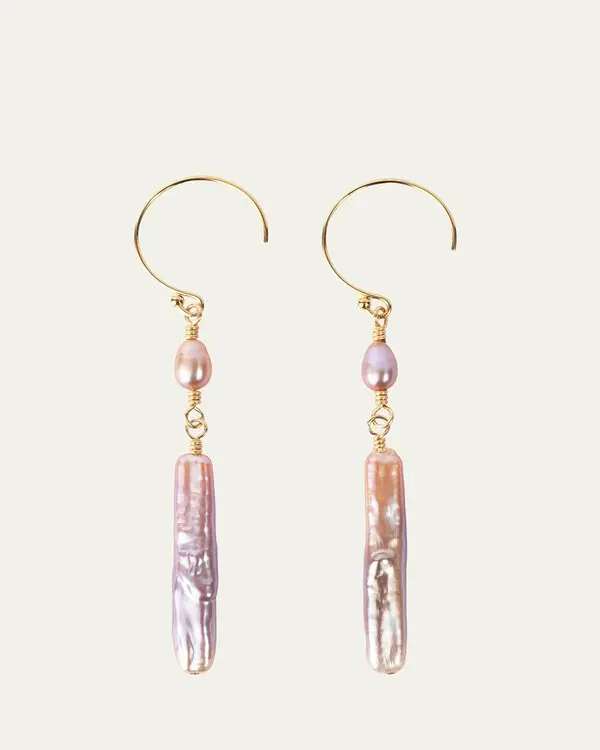 PRESLEY OLDHAM Stick Drop Earrings - Yg