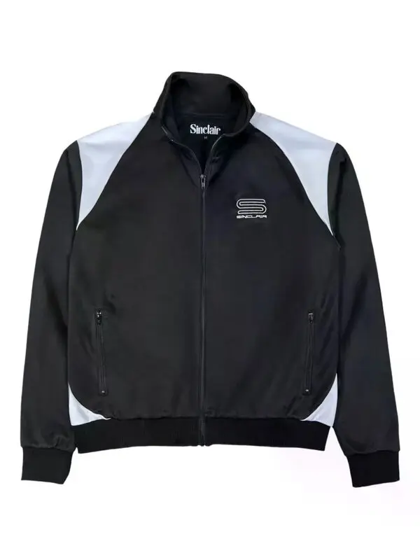SINCLAIR Logo-embroidered Panelled Track Jacket
