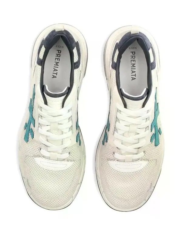 Premiata Drake Mesh-panel Sneakers - Neutrals