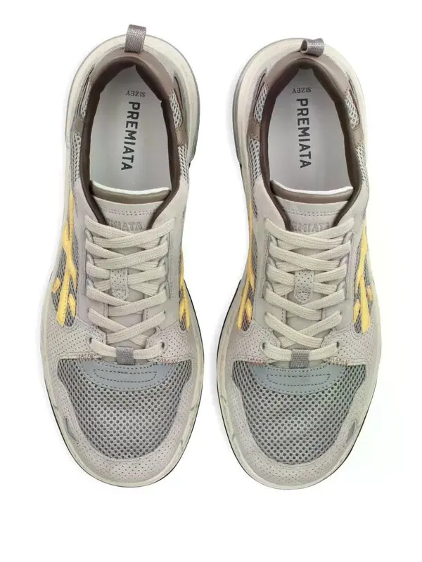 Premiata Drake Mesh-panel Sneakers - Grey