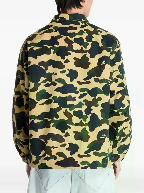 A BATHING APE Logo-print Camouflage Jacket