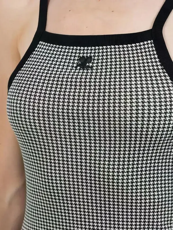 COURREGES Houndstooth Mini Dress